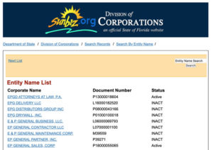 How to look up your Florida company status on Sunbiz.org. - EPGD ...
